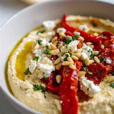 Vibrant Mediterranean Hummus With Fresh Toppings