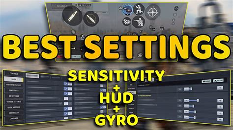 NEW* BEST SENSITIVITY SETTINGS & BEST HUD + GYROSCOPE SETTING IN CALL OF DUTY MOBILE | BR CODM ...