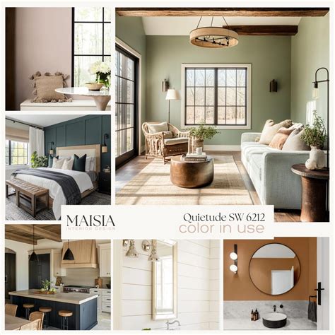 Quietude Sherwin Williams Coordinated Color Palette For Interiors Calm