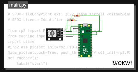 Micropython PIO Encoder Copy Wokwi ESP32 STM32 Arduino Simulator