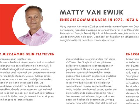 Energiecommissaris Aan Het Woord Matty Van Ewijk Oranje Energie
