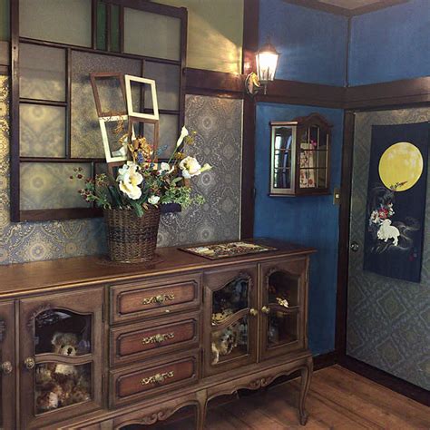 壁天井壁紙レトロ風照明diyなどのインテリア実例 2017 09 19 120950 ｜ Roomclip（ルームクリップ）
