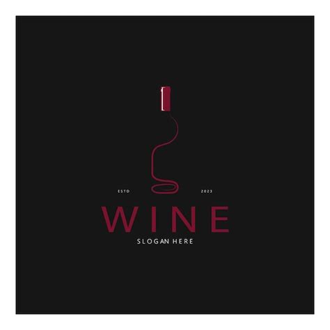 Iconvector의 와인 로고 디자인 템플릿벡터 일러스트 레이 션 프리미엄 벡터