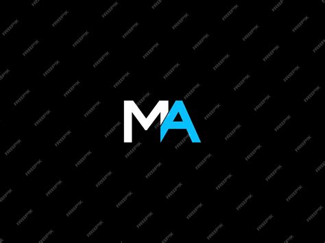 Premium Vector Ma Logo Design