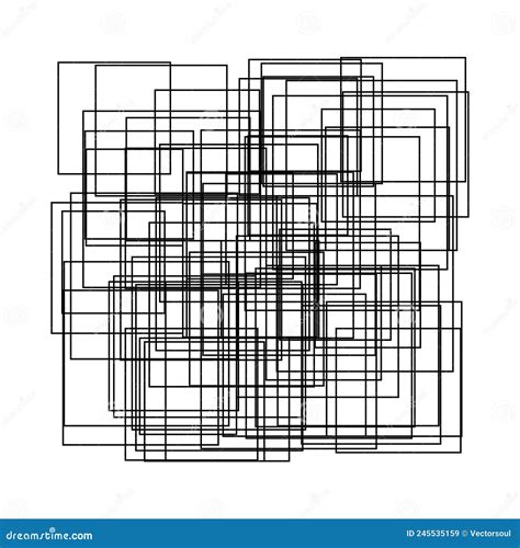 Random Rectangles Structure Vector Composition Pattern Stock Vector Illustration Of Overlap