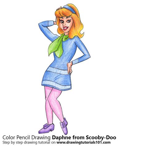 How To Draw Daphne From Scooby Doo Scooby Doo Step By Step DrawingTutorials Com