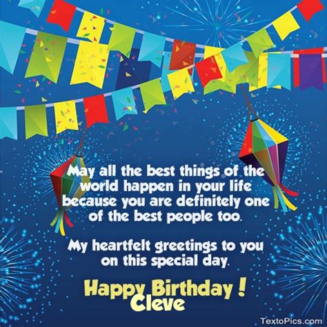 Happy Birthday Cleve Pictures Congratulations