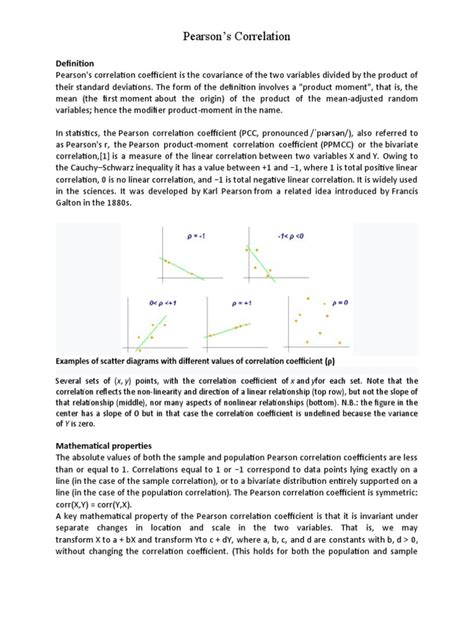Understanding the Mathematical Properties and Geometric Interpretation of Pearson's Correlation ...