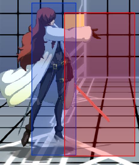 File BBTAG Mitsuru Throw Hitbox Png Dustloop Wiki