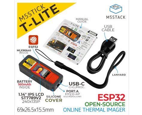 M5stick T Lite Thermal Camera Dev Kit 航空便不可 M5stack K126