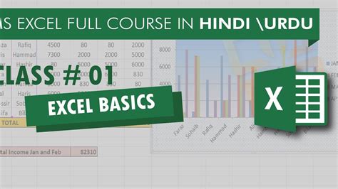 ms excel full course in hindi urdu class 1 excel basics youtube