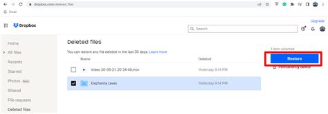 How To Recover Deleted Dropbox Files In