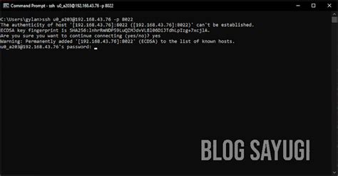 Cara Install Dan Akses SSH Server Android Melalui Termux Dan Akses Via Windows BLOG SAYUGI