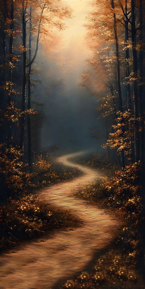 Fall Path Sweep Maple Trees Photography Backdrop Rr8 335 Tree