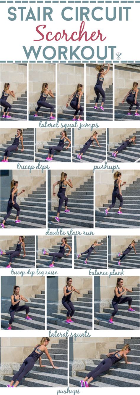 A Full Body Cardio And Strength Training Workout For Stairs Blast