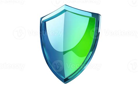 A Sleek Glossy Shield Icon Representing Security And Protection With