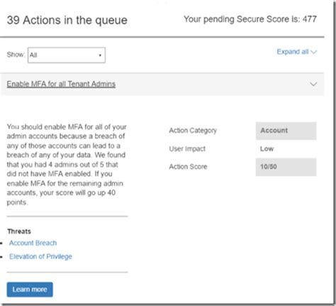 Office 365 Secure Score Ciaops