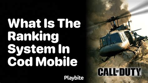 Exploring The Ranking System In Cod Mobile Playbite