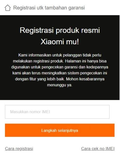 Cara Cek Garansi Xiaomi Online Untuk Ketahui Resmi Atau Distributor Rancah Post