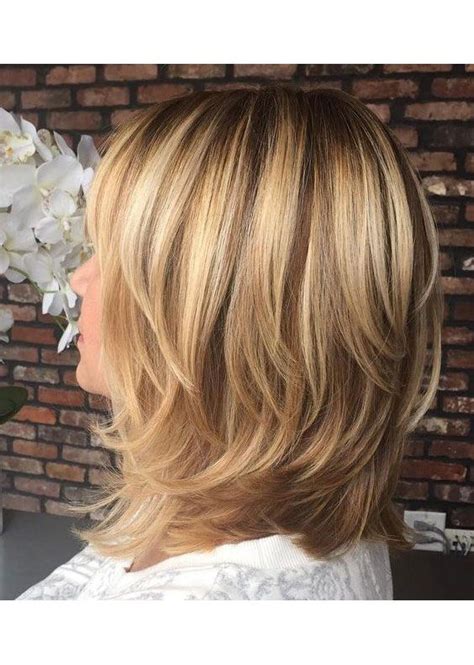 Medium Layered Haircuts For Women Front And Back View