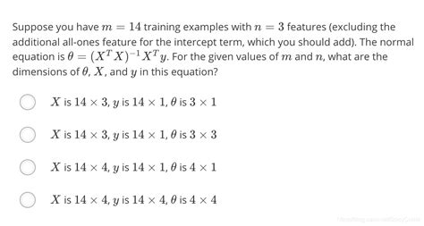 吴恩达机器学习第二周测试及编程练习吴恩达机器学习第二周测验 Csdn博客