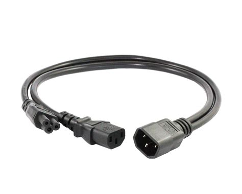 0.5M IEC C14 to IEC C13 & IEC C5 Splitter Cable - www.powercord.com.au