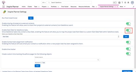 Map Inspire Task Start Date To A Custom Salesforce Task Field Inspire