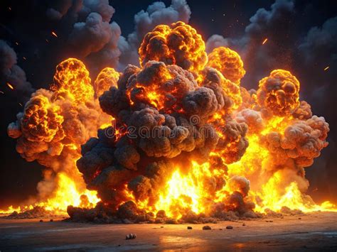 dramatic burning explosion animation sequence highquality stock footage for cinematic visual