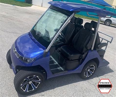 New Blue Evolution D3 4 Passenger Golf Cart Street Legal Lsv Artofit