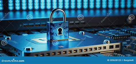 Protecting Data And Maintaining Privacy With Security Concept Padlock