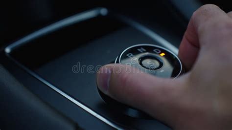 Man Switches Transmission In Drive Mode On Automatic Gearbox Stock Video Video Of Motor Drive