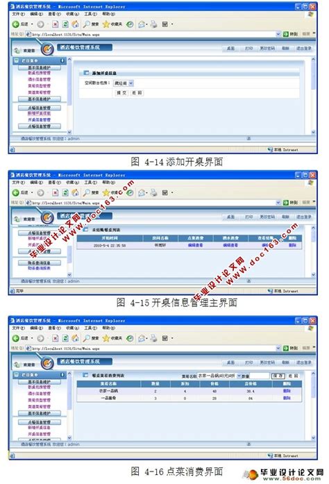 酒店餐饮管理系统的设计与实现 ASP NET SQLServer ASP NET 毕业设计论文网