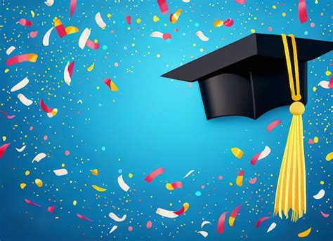 Premium Photo Graduation Background With School Accessories