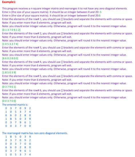 Solved Write A Matlab Script To Take A N Square Integer