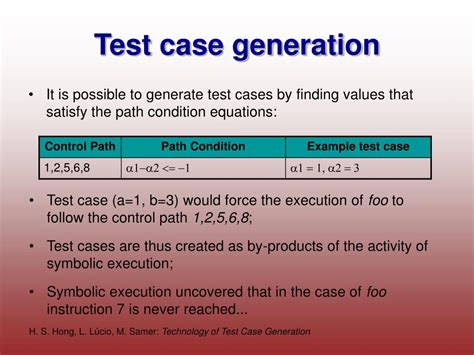 ppt technology of test case generation powerpoint presentation free
