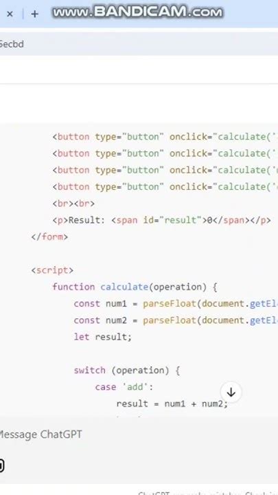 Use Chatgpt To Build Html Calculator Programming Webdevelopment