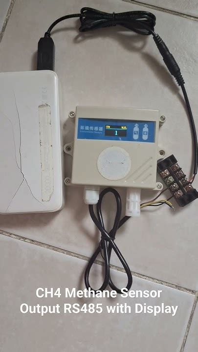 Ch4 Methane Sensor Output Rs485 With Display Youtube