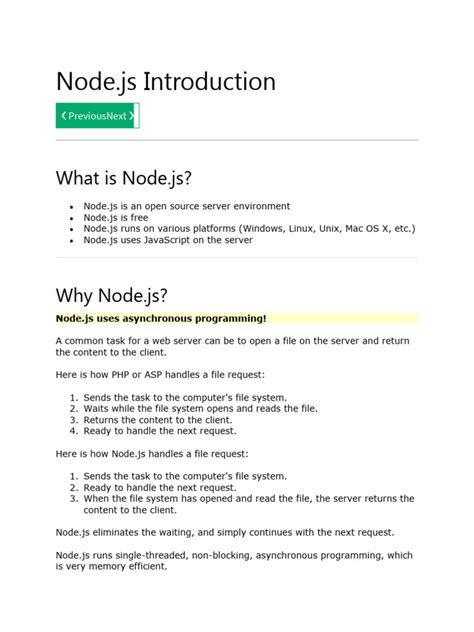 Nodejs Tutorial Download Free Pdf Computer File Software Development