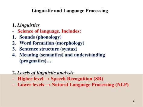 Ppt Exploring Natural Language Processing Semantics Pragmatics And Formal Language