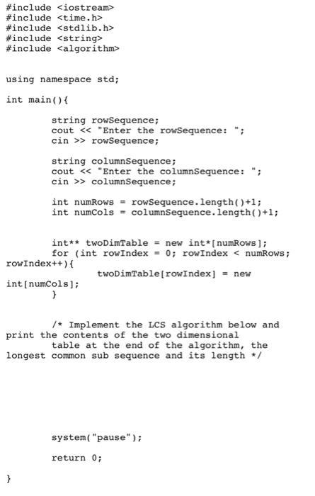 Solved In This Assignment You Will Implement The Dynamic Chegg Com