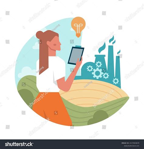 Automation Industrial Automated System Manufacturing Process Stock Vector Royalty Free