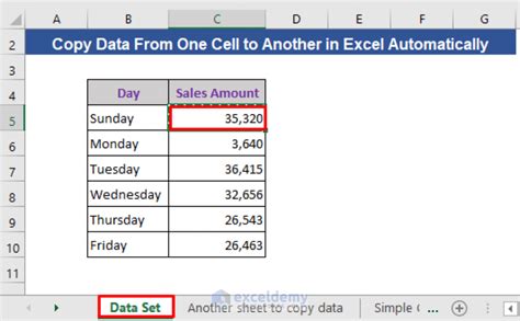 How To Copy Data From One Cell To Another In Excel Automatically