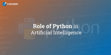Role Of Python In Artificial Intelligence