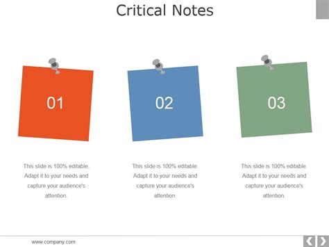 Critical Notes Ppt Powerpoint Presentation Model Template