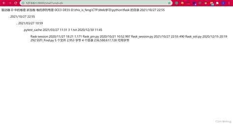 Python Flask内存马学习flask 内存马 Csdn博客
