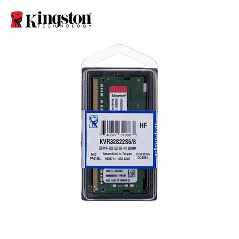 Memoria Ddr4 8gb 3200mhz Kingston P Laptop Dcomputer