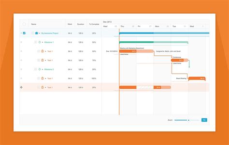 Gantt Chart Dribbble Web App
