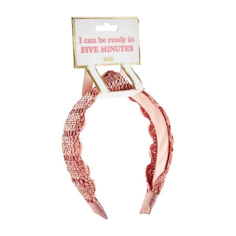 Scalloped Straw Headband Mud Pie