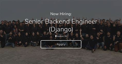 Senior Backend Engineer Django At Dubizzle Labs
