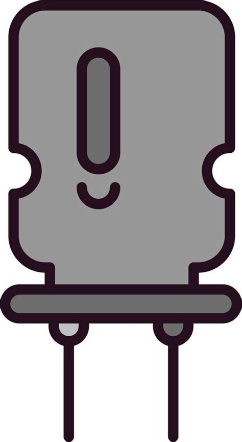 Capacitor Vector Icon 19809112 Vector Art At Vecteezy